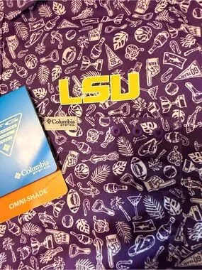 Columbia | Shirts | Columbia Purple Lsu Tigers Super Slack Tide ...
